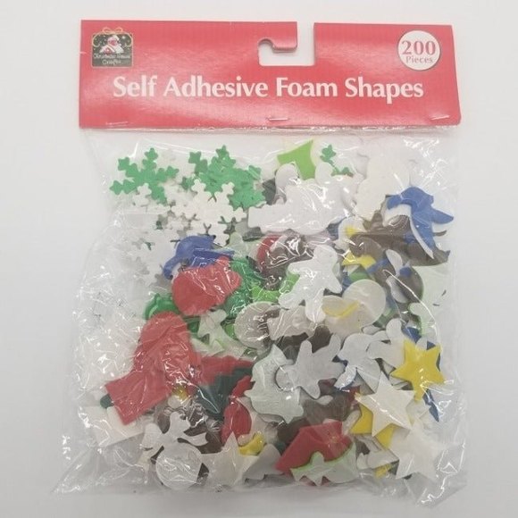 Christmas House Crafts® | Holiday | Self Adhesive Foam Shapes 20 Pieces ...